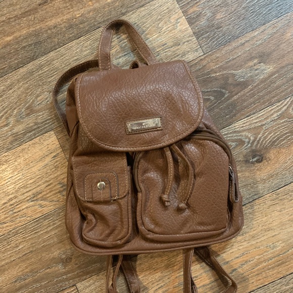 Rosetti | Bags | Rosetti Brown Leather Backpack | Poshmark
